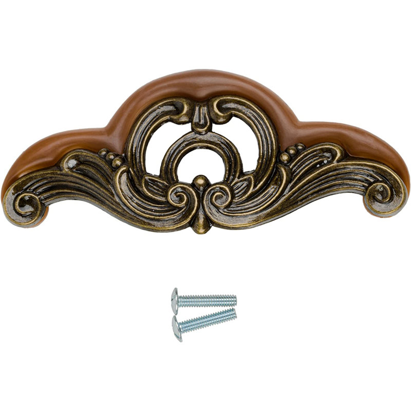 UNIQANTIQ HARDWARE SUPPLY Decorative Waterfall Drawer Pull ( Centers: 4 1/2" ) | Wayfair